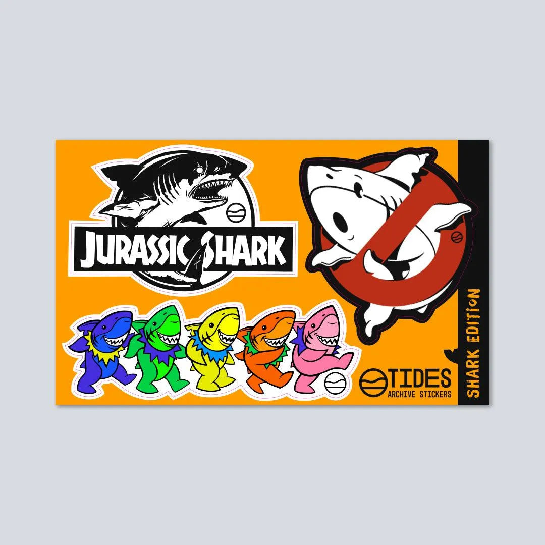 Shark Sticker Pack | Cape Clasp - Jewelry For Marine Life Causes