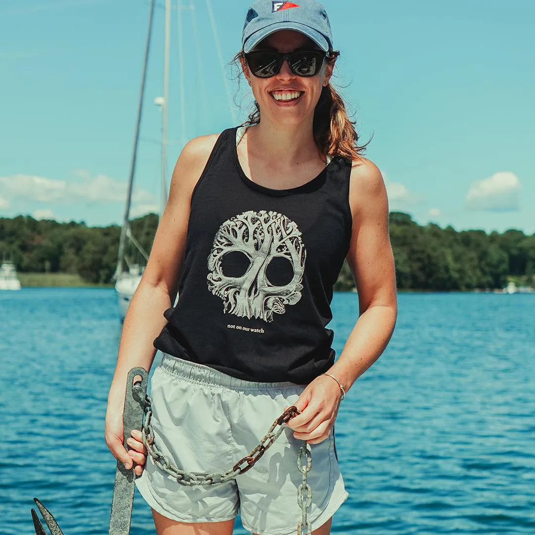 CC X WHOI Reef Skull Women's Tank | Cape Clasp - Jewelry For Marine ...