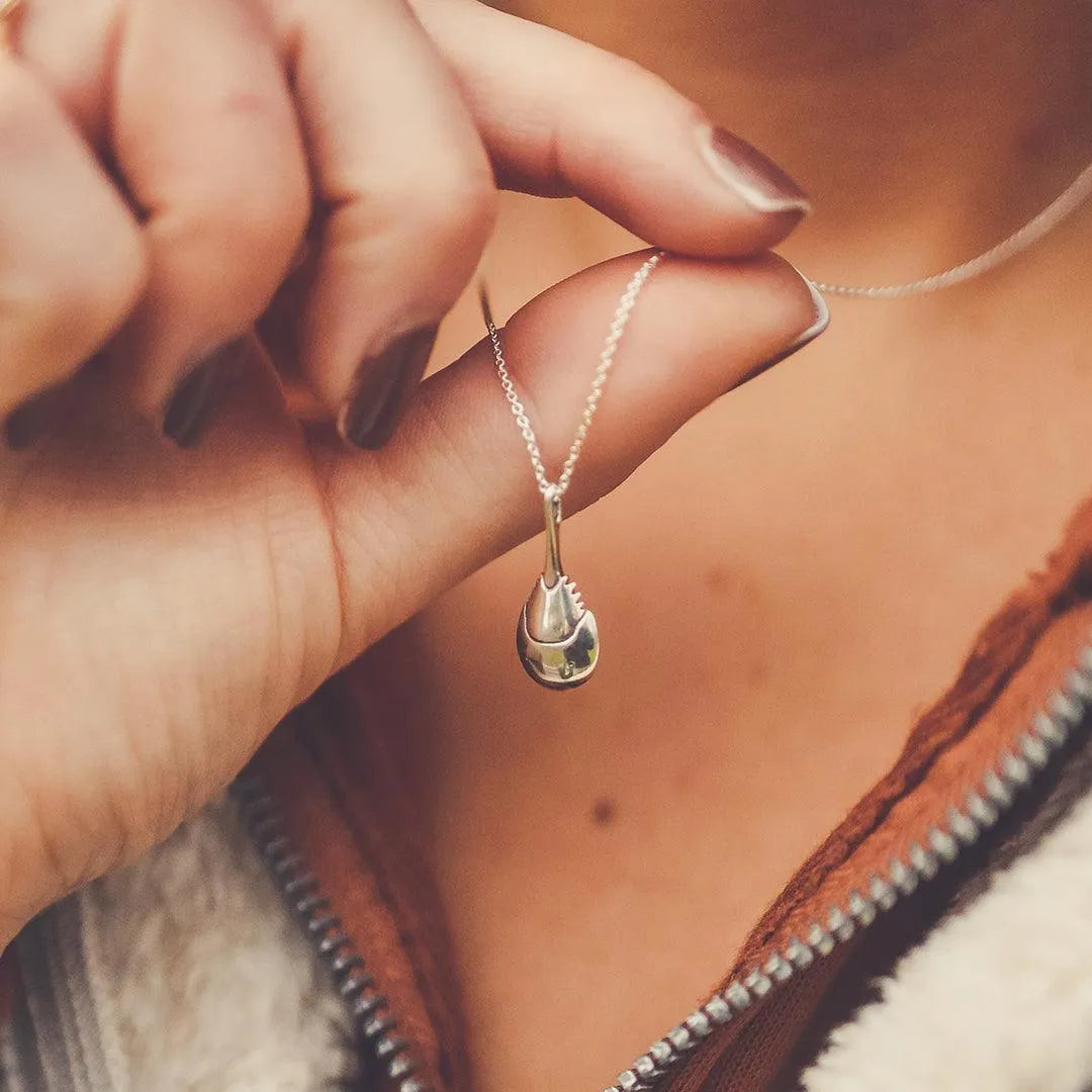 Horseshoe Crab Necklace | Cape Clasp - Jewelry For Marine Life Causes